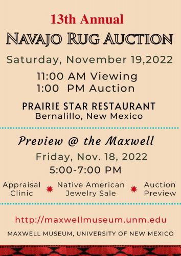 13th Annual Navajo Rug Auction | Maxwell Museum
